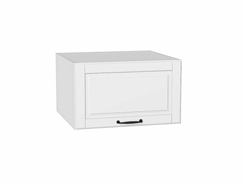 VVT Кухонный Шкаф верхний горизонтальный глубокий Дублин Белый, Special White, 600, каркас ЛДСП Белый, фасад МДФ Special White, 358*600*574