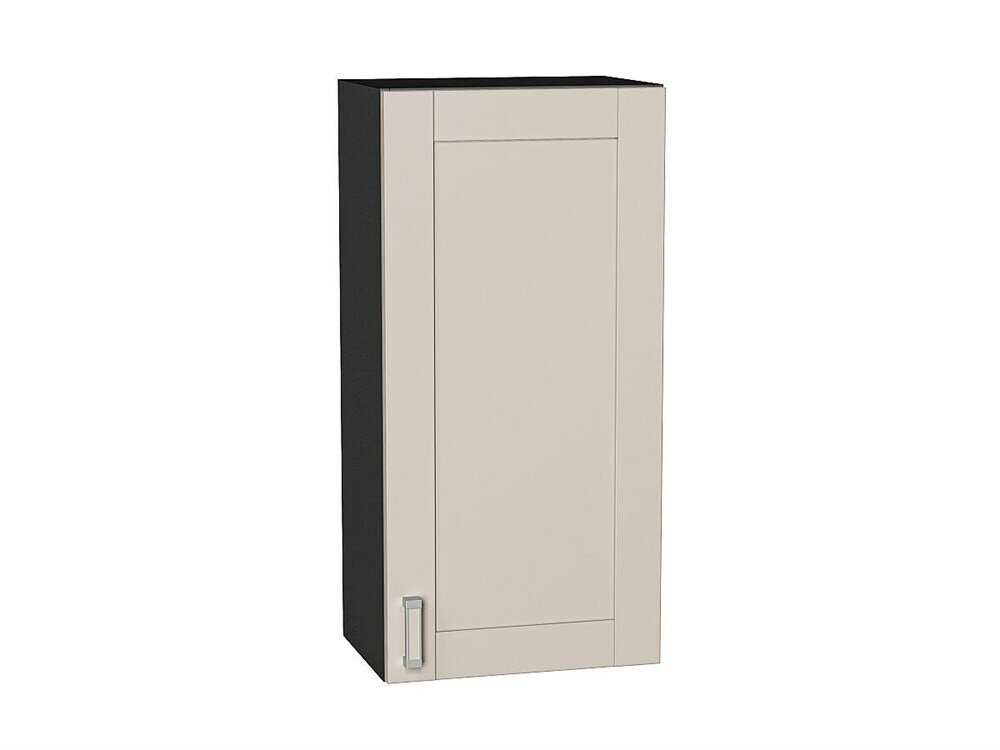 VVT Шкаф верхний с 1-ой дверцей Лофт Graphite, Cream Silk, 920, 450 В*Ш*Г 920*450*320, фасад МДФ Cream Silk, корпус Graphite Cream Silk