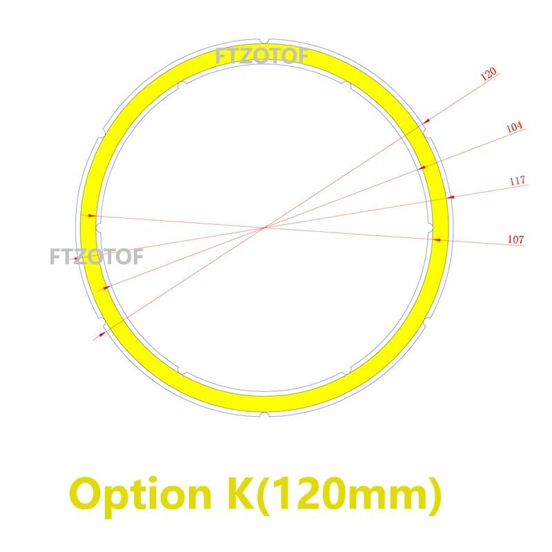 FTZOTOF Светодиодный источник света Angel Eye Круглые лампы постоянного тока 12 В 20-120 мм COB Чип на алюминиевой кольцевой доске Светодиодные лампы холодного и теплого белого цвета своими руками