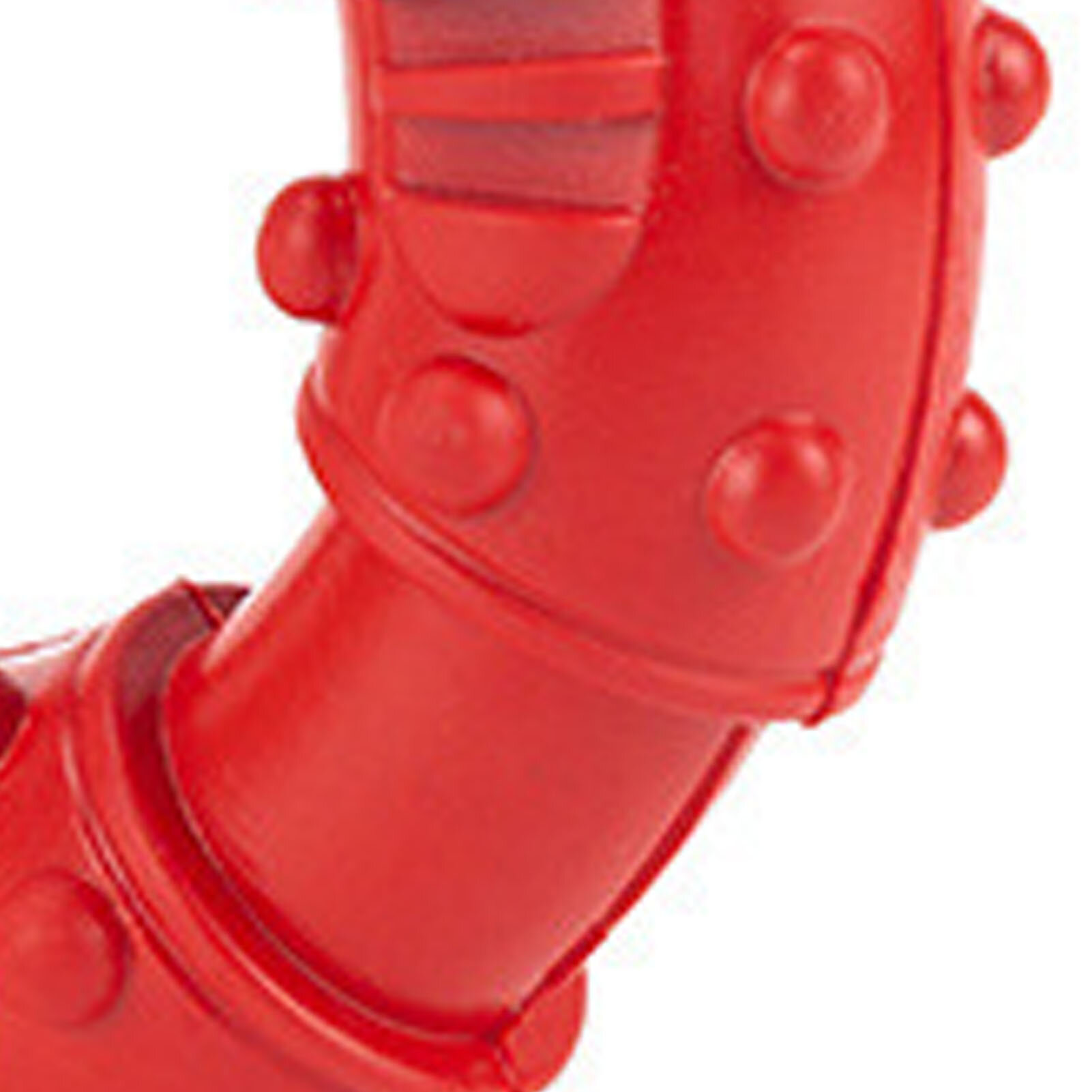 Резиновые зубы для шлифовки зубов, пончик, устойчивый к укусу, противоскользящее кольцо, игрушка для чистки зубов для домашних животных, красный