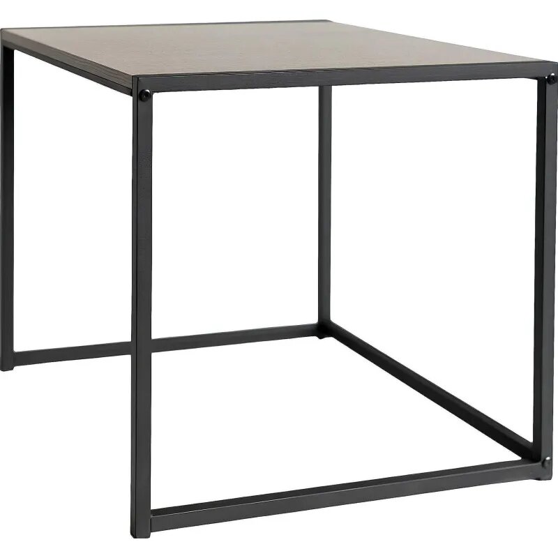 Стол журнальный TI_Комус Онега-2 590x640x555 мет чер/ЛДСП ясень анкор темн 2127282