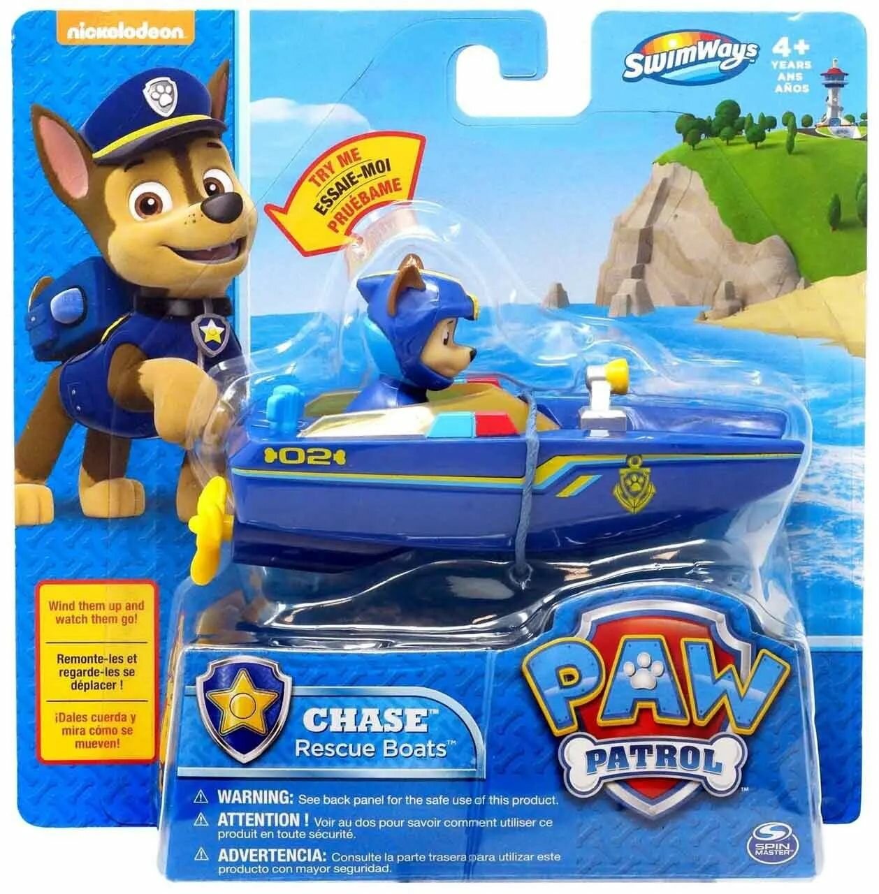 Spin Master Nickelodeon Paw Patrol SwimWays Chase Rescue Boat/ Игрушка для купания в спасательной лодке