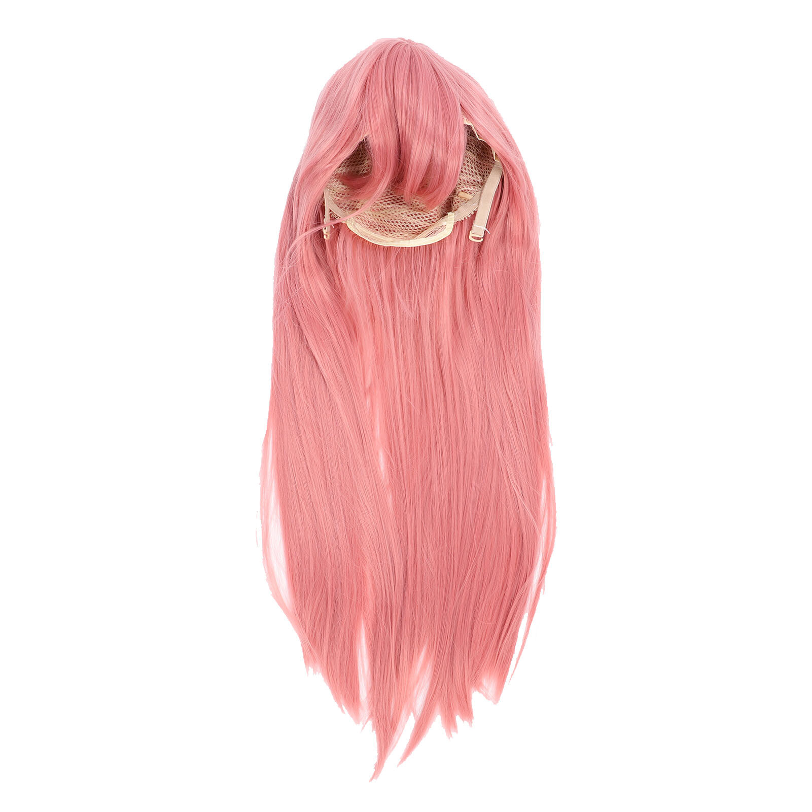 Розовый парик Деликатный теплостойкий воздухопроницаемый синтетический