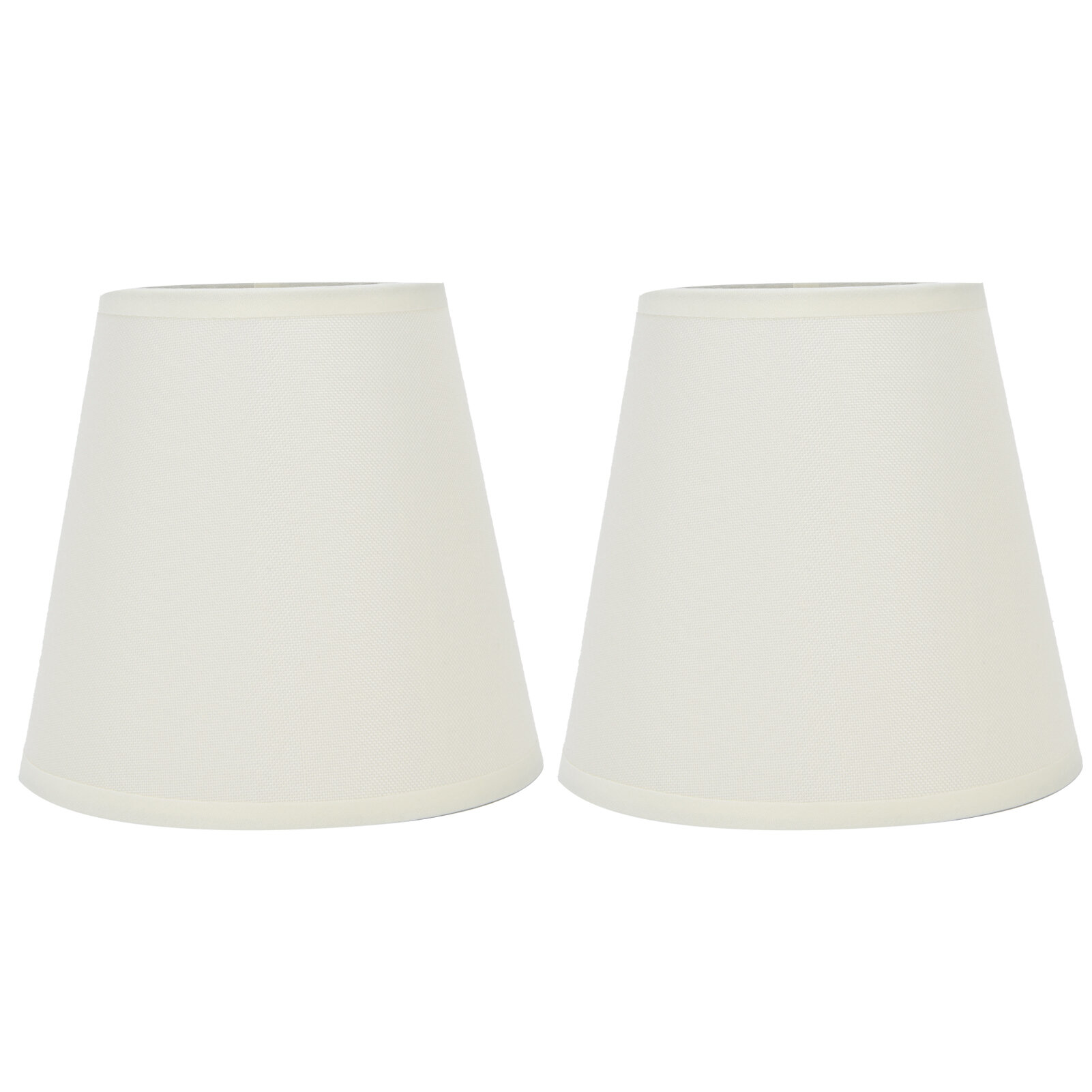 Тканевый абажур в европейском стиле, 2 шт, зажимной абажур для винтовой люстры E14, настенный светильникPT07, белый