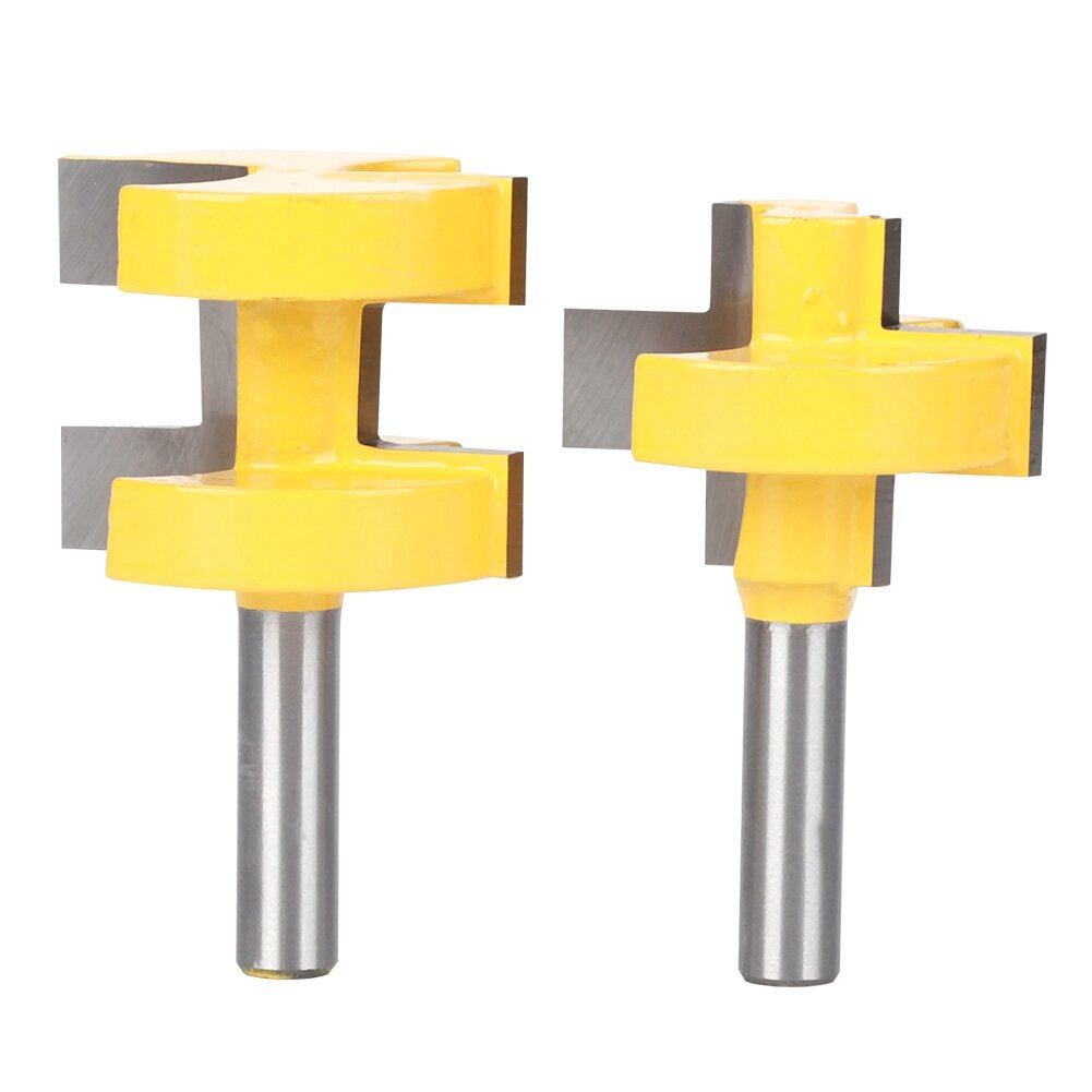 2 шт. фрез с квадратными зубьями и хвостовиком 8 мм, высокопрочные, для деревообработки, фрезерный инструмент 8x11