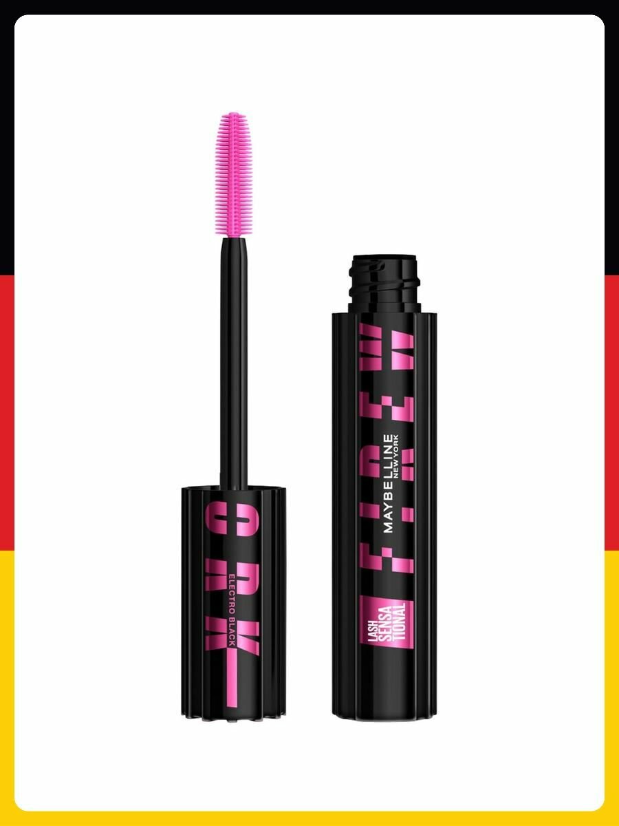 Тушь для ресниц Maybelline New York Lash Sensational Firework Electro Black Electro Black, 10 мл
