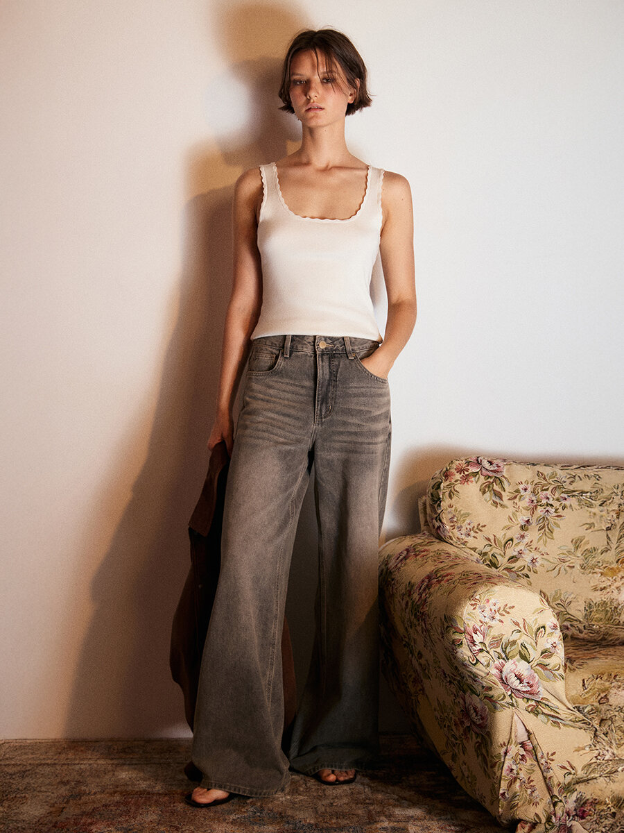 Джинсы широкие Woman Mix&Match 