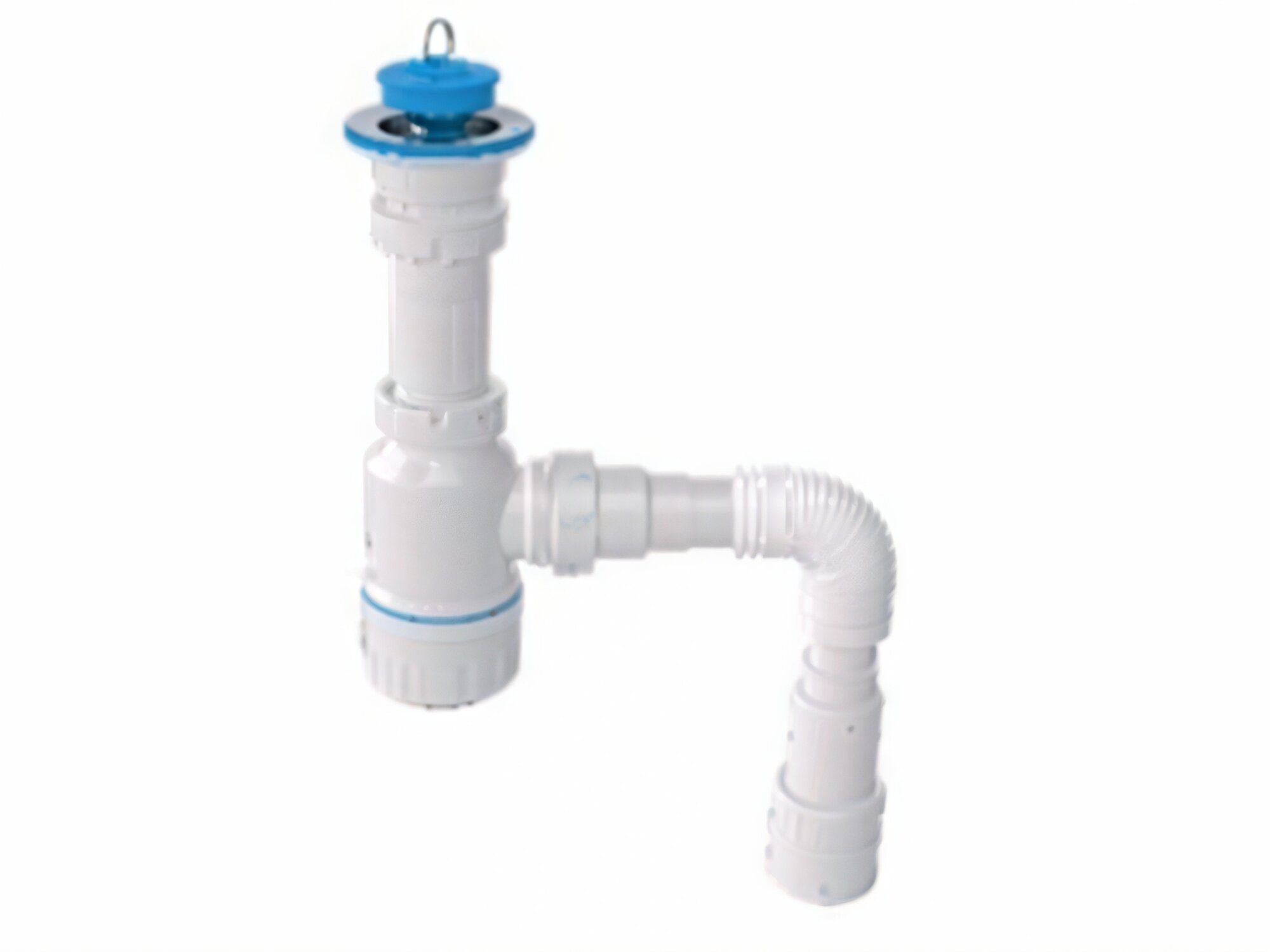 Сифон для умывальника разборный выпуск 64 мм с гибкой трубой 1 1/4" AV Engineering (AVE129751)