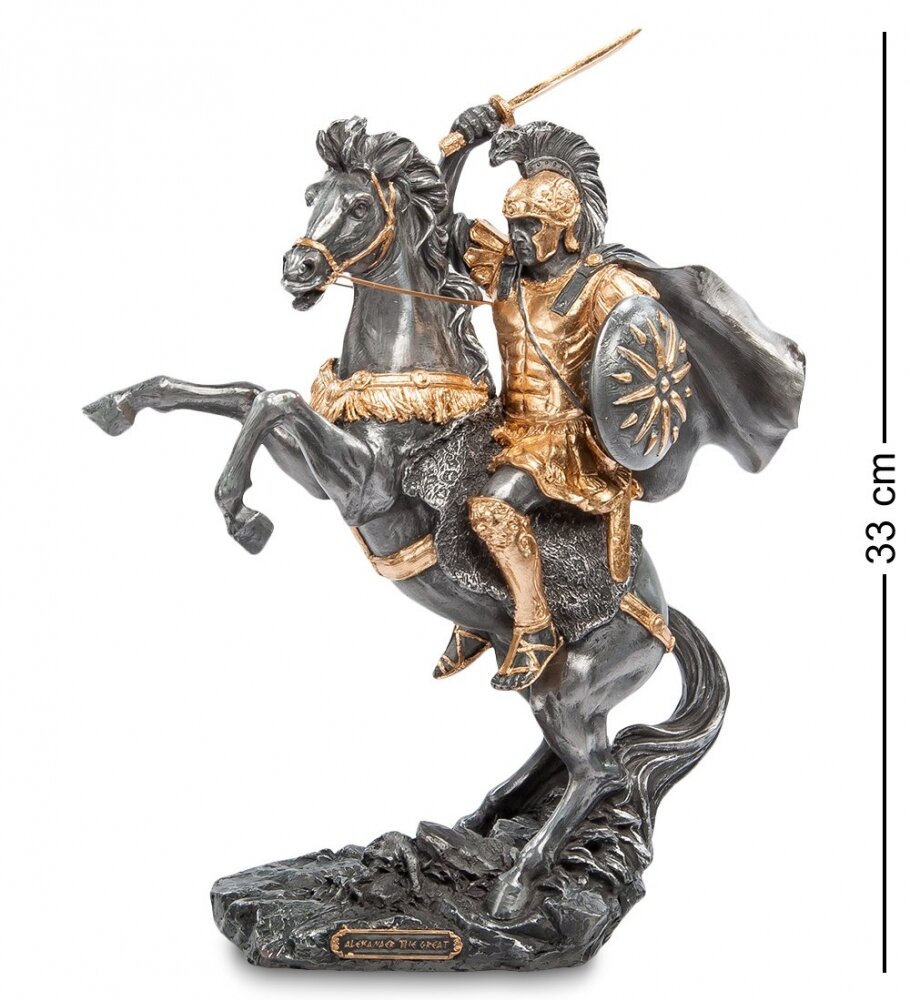 Статуэтка "Александр Македонский" (black/gold) WS-641
