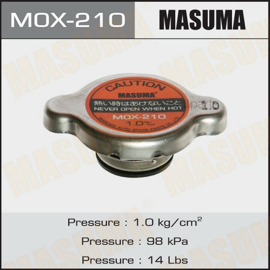MASUMA MOX-210 Крышка радиатора 1.0 kg/cm2 MASUMA MOX-210