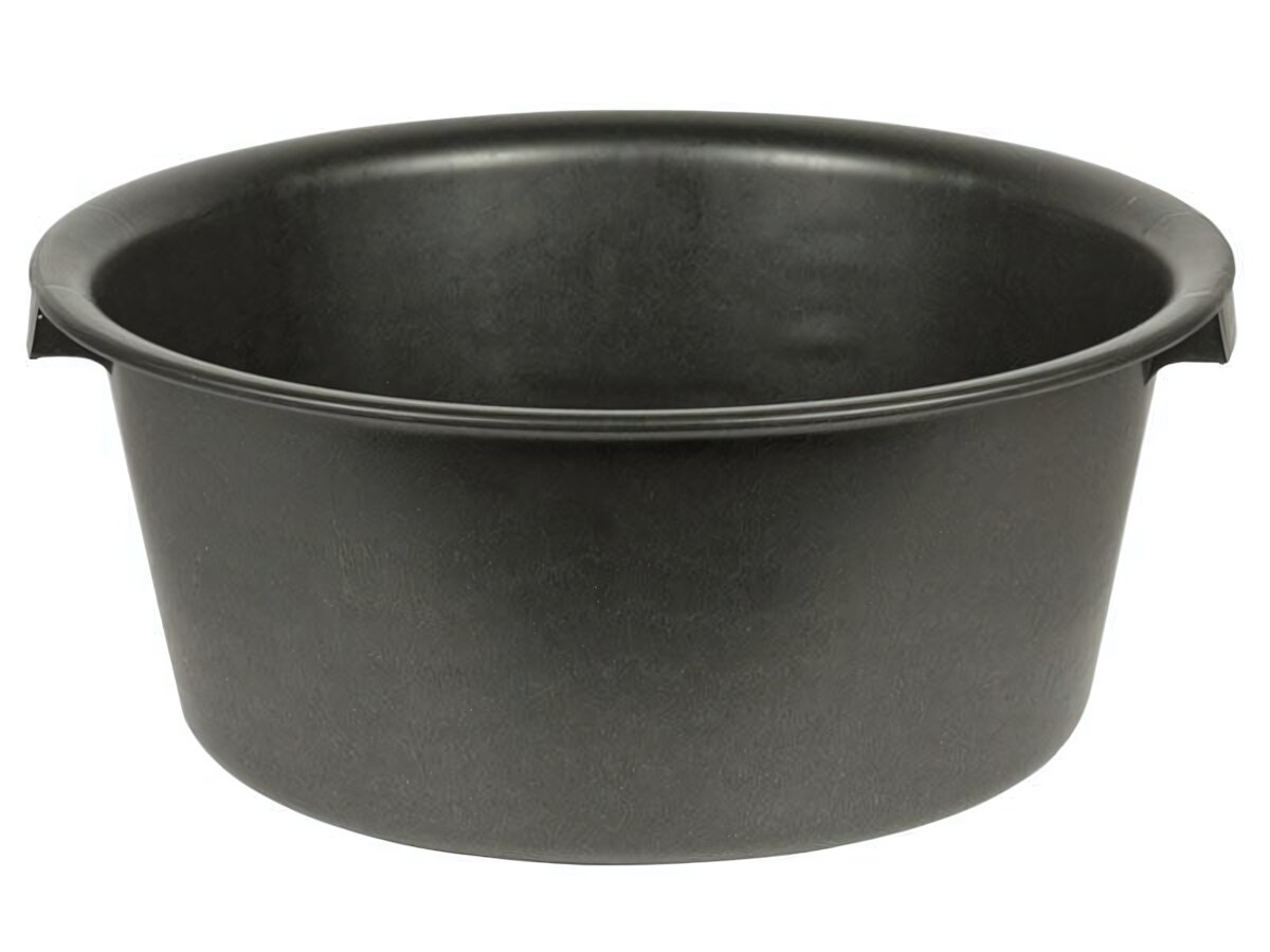 Таз 12л 'Эконом', черный, прочный, легкий, для хозяйственных нужд