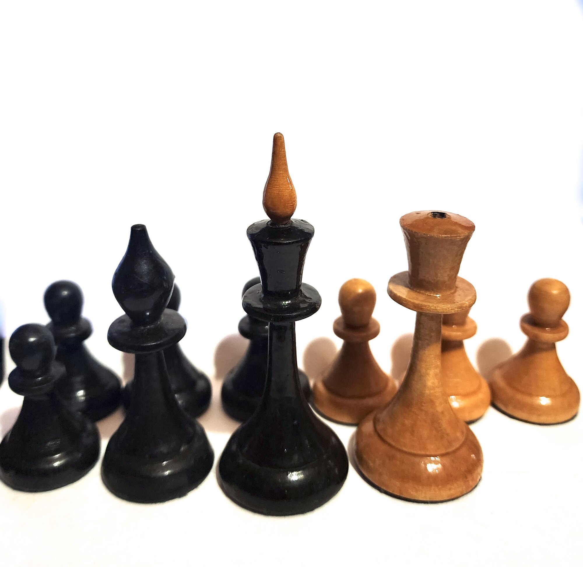 Шахматы деревянные Мордовские набор 10 шт СССР 1950-1960-е гг