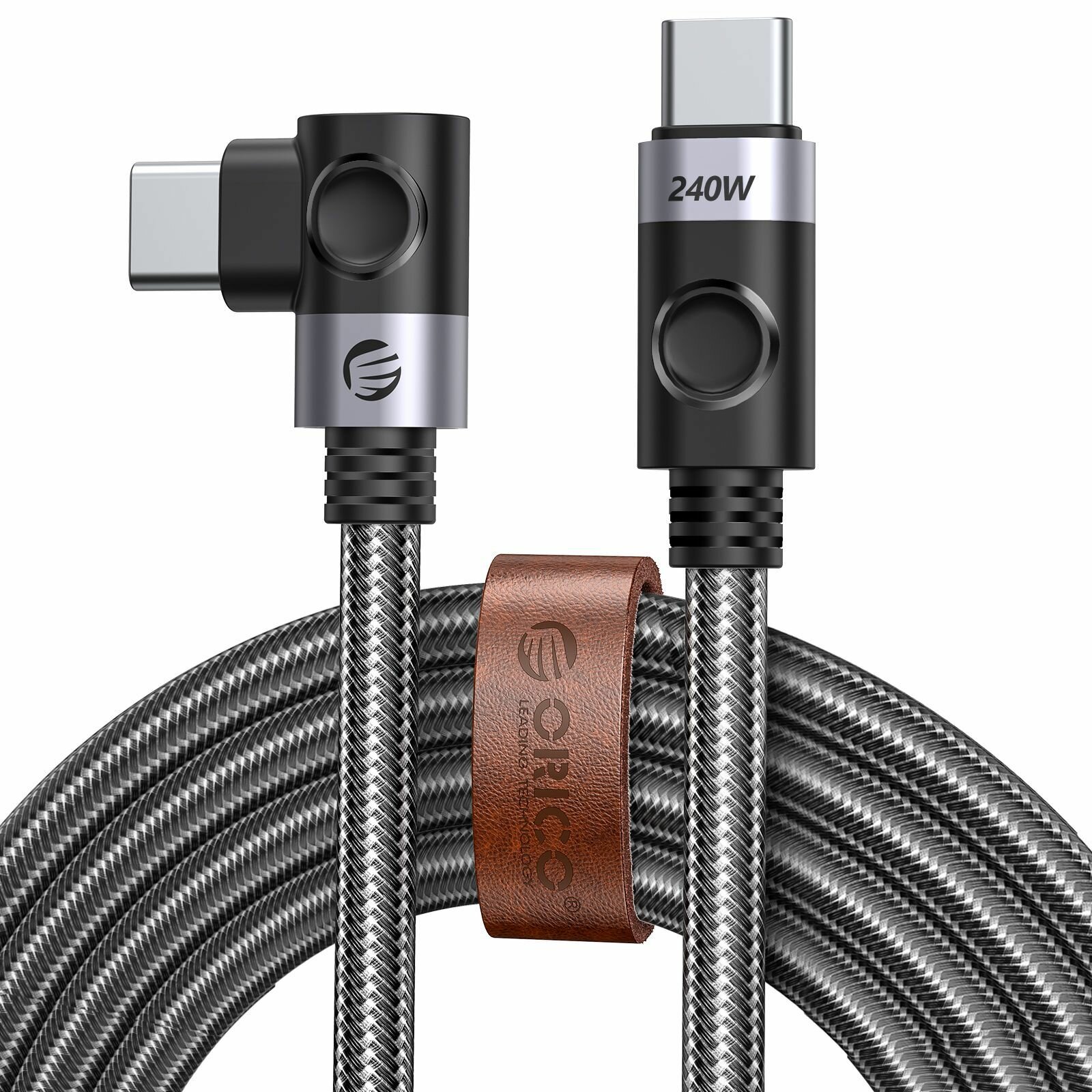 Кабель/провод для ПК ORICO CW240 Кабель Type-C на Type-C, 5Gbps, 240 Вт, 48V/5A PD3.1, быстрая зарядка для вашего телефона, планшета, ноутбука