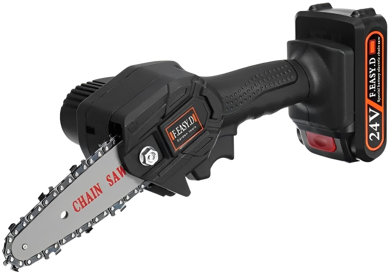 Мини-пила аккумуляторная цепная электрическая садовая\ Пила для обработки древесины