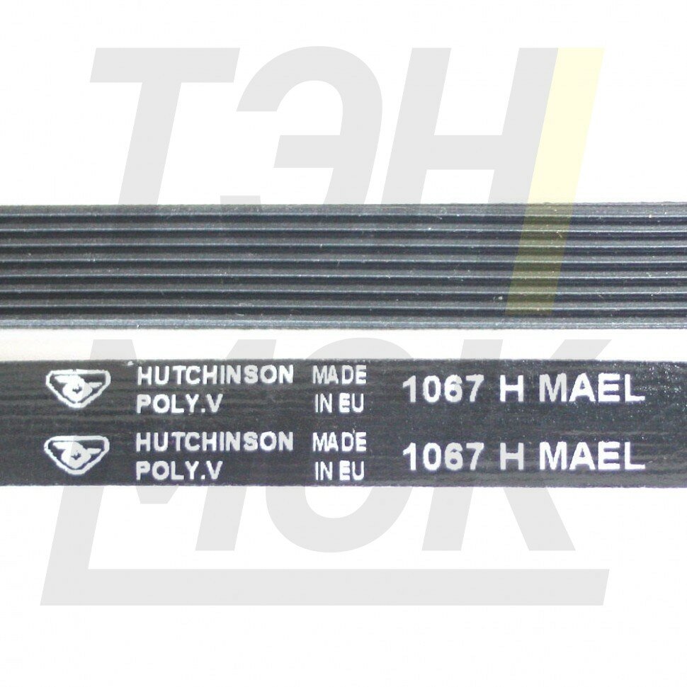 Приводной ремень барабана стиральной машины Indesit, Hutchinson 1067 H8, H029