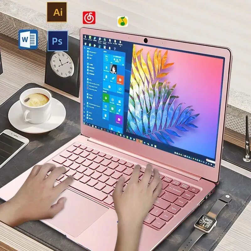 Ноутбук, 14.1" экран, 8ГБ RAM, SSD 256ГБ, Windows 10 Pro, серый, русская раскладка