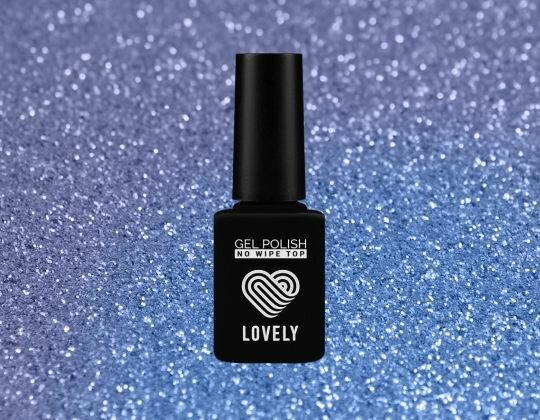 Топ без липкого слоя Lovely с синим шиммером Skyfall, 12ml*