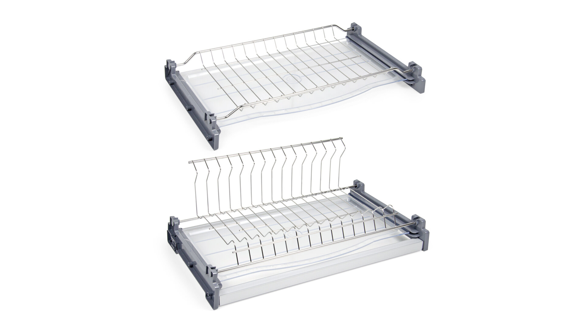 Сушка из нержавеющей стали LORA SU06/500, двухуровневая, хром полированный