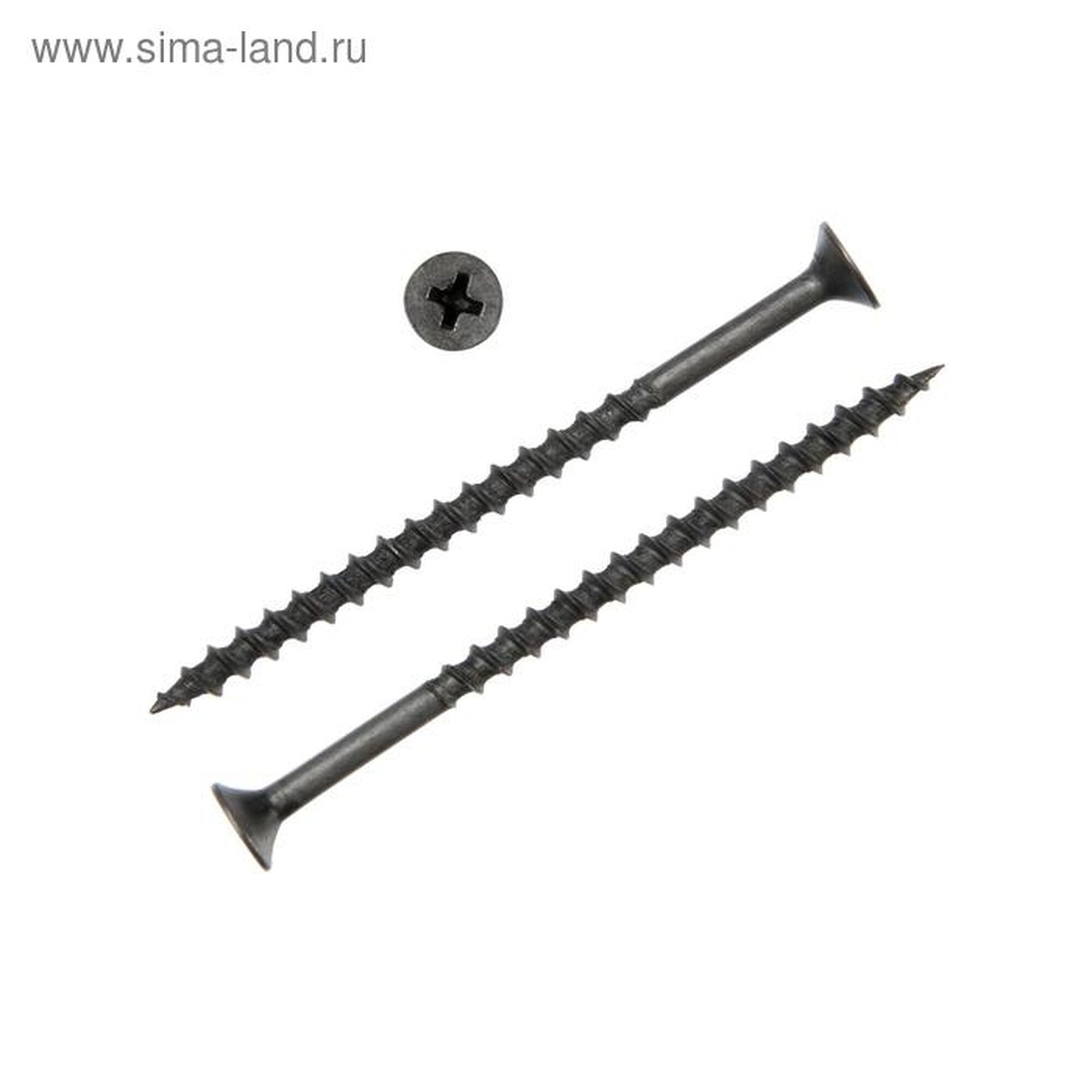 Саморез 4.2х70 мм тундра PREMIUM, потай, крупная резьба, шлиц PH, фосфатированный, 1 кг