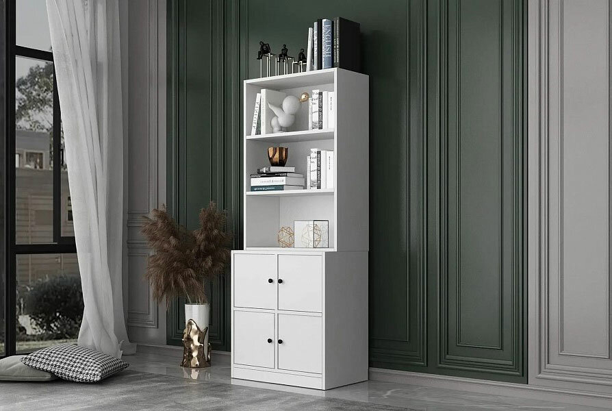 Стеллаж книжный Билли Айден 8 Белый FS дизайн IKEA