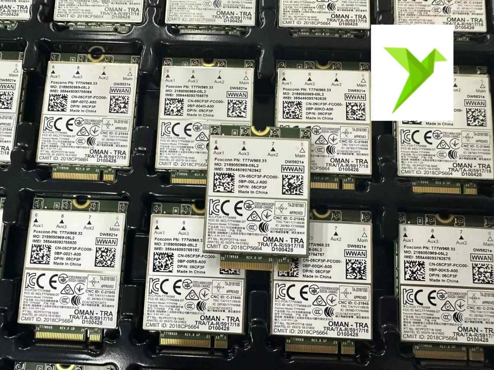 Foxconn T77W968 DW5821e X20 LTE Cat16 M.2 NGFF MHF4 4G модуль 1 Гбит/с WWAN карта для ноутбука Dell 5420 5424 7424 7400 Oleg