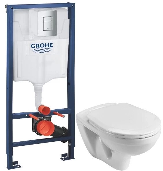 Комплект подвесной унитаз Santek Бореаль 1. WH30.2.205 + система инсталляции Grohe 38772001