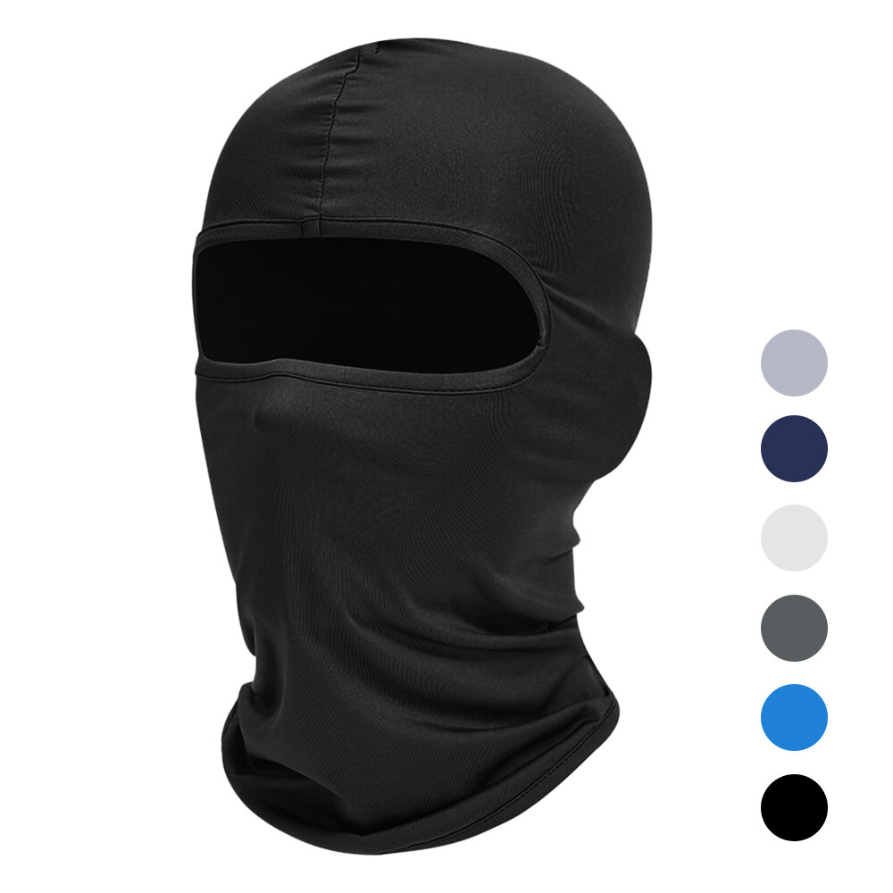 Cycling Face Cover Full Face Cap Bicycle Headscarf Headband Windproof Headwear Spandex Black Light Blue Dark Blue Dark Gray White Coffee Army Green Sand Black x Dark Grey x Coffee Dark Blue x Army Green x Sand One size 40*20cm 30g 1*Full Face Cap