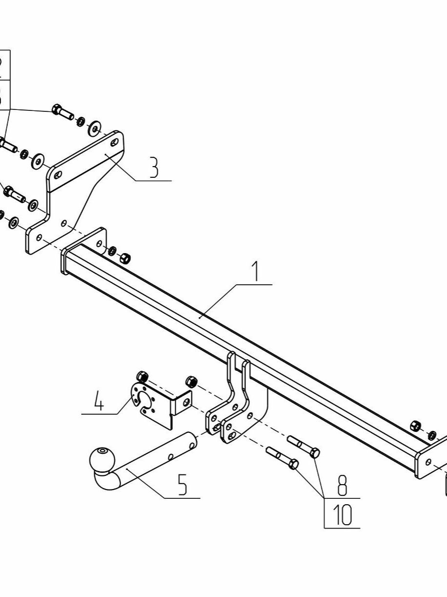 Фаркоп на MAZDA CX-50 (2022-) MZ 04