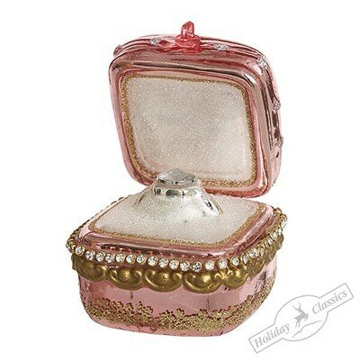 Игрушка на елку Кольцо для невесты, 8.5см