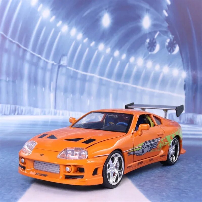 WELLY Форсаж 1995 Toyota Supra металлическая модель автомобиля 1:24