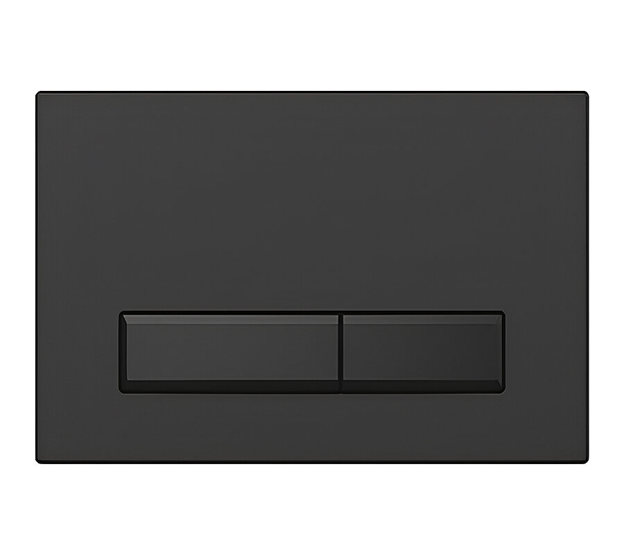Панель смыва Aquatek Slim, клавиши прямоугольные, чёрный матовый KDI-0000025