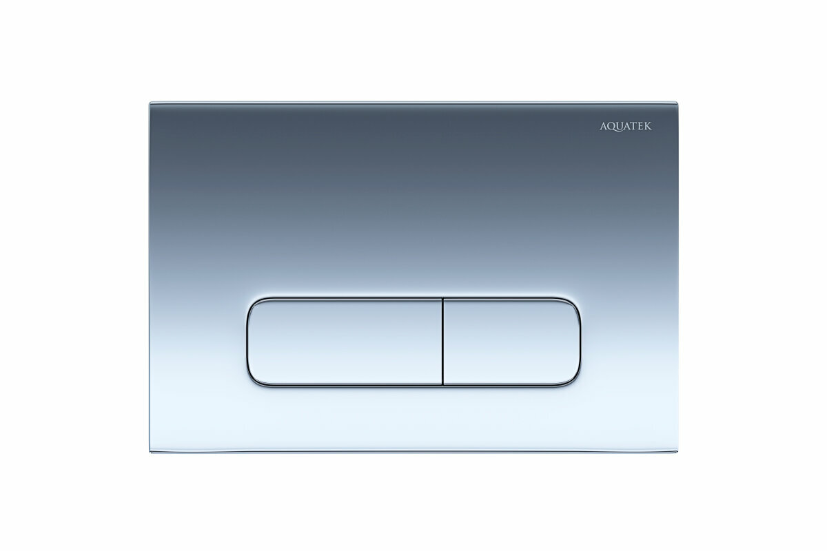 Панель смыва Aquatek Тип2, клавиши прямоугольные, хром глянцевый KDI-0000016