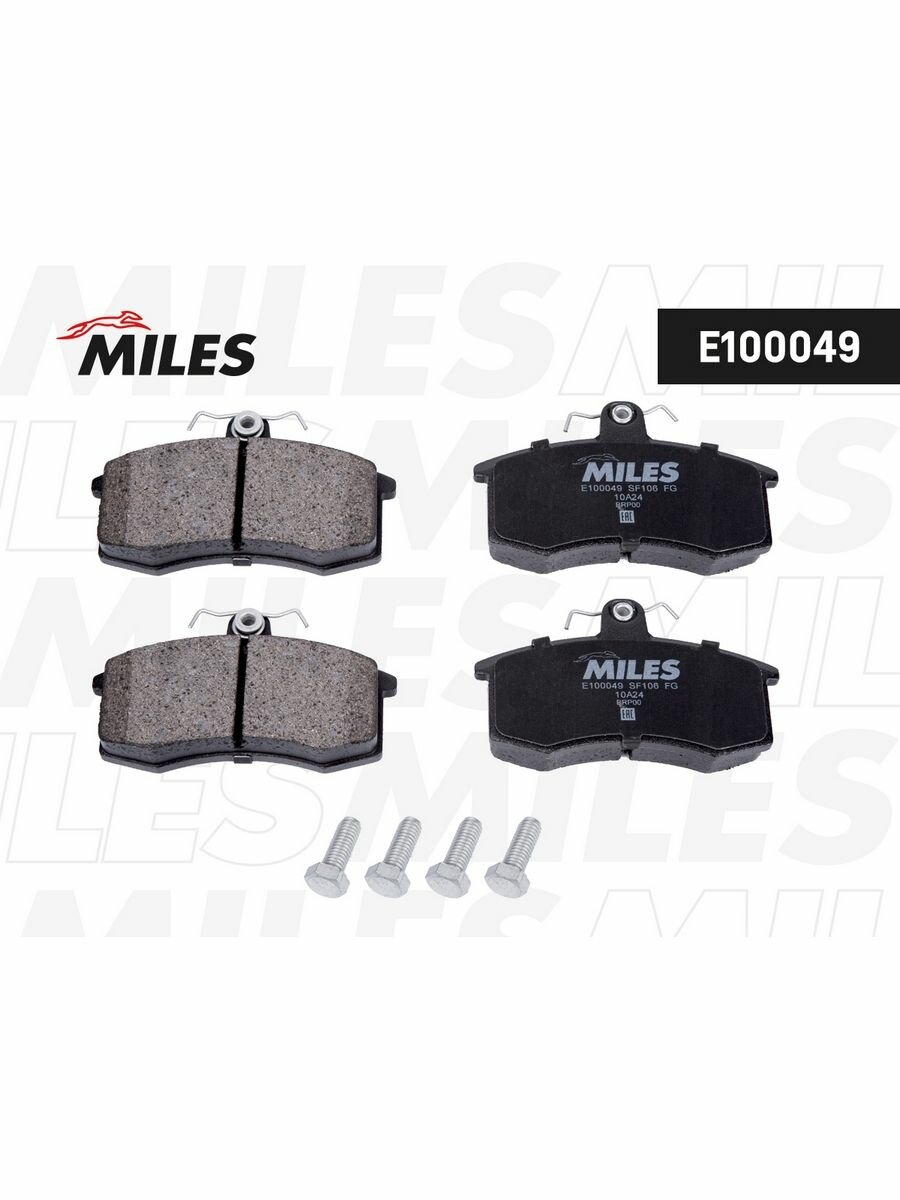 Тормозные колодки дисковые передние MILES E100049 для LADA Samara, Riva, Nova