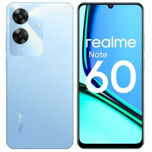6,74" Смартфон Realme Note 60 6/128 ГБ (6941764443914) синий