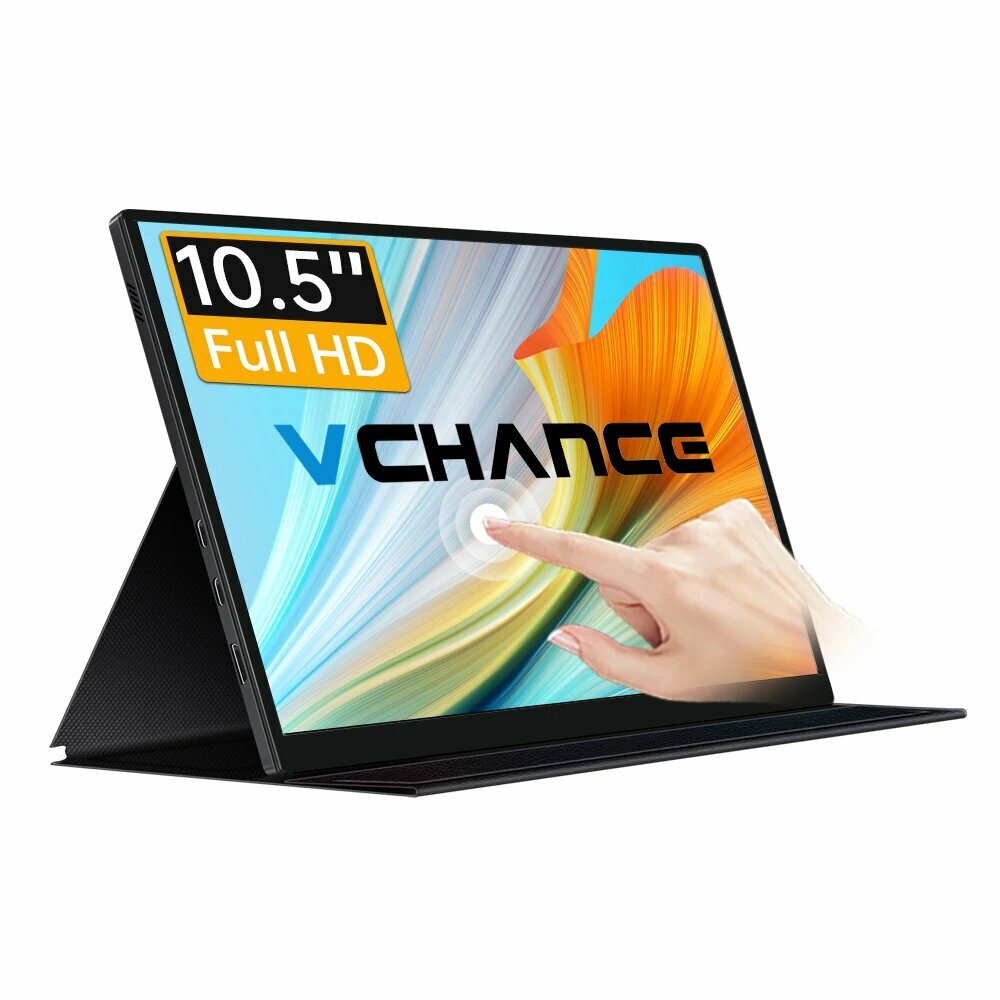 VCHANCE 10.5" Full HD портативный монитор с сенсором, EU Plug