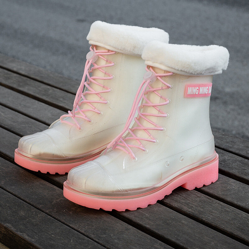 Новые модные полусапожки British Martin, резиновые сапоги женские, нескользящие, износостойкие, утолщенные, для отдыха на природе, с низкой подошвой, для женщин