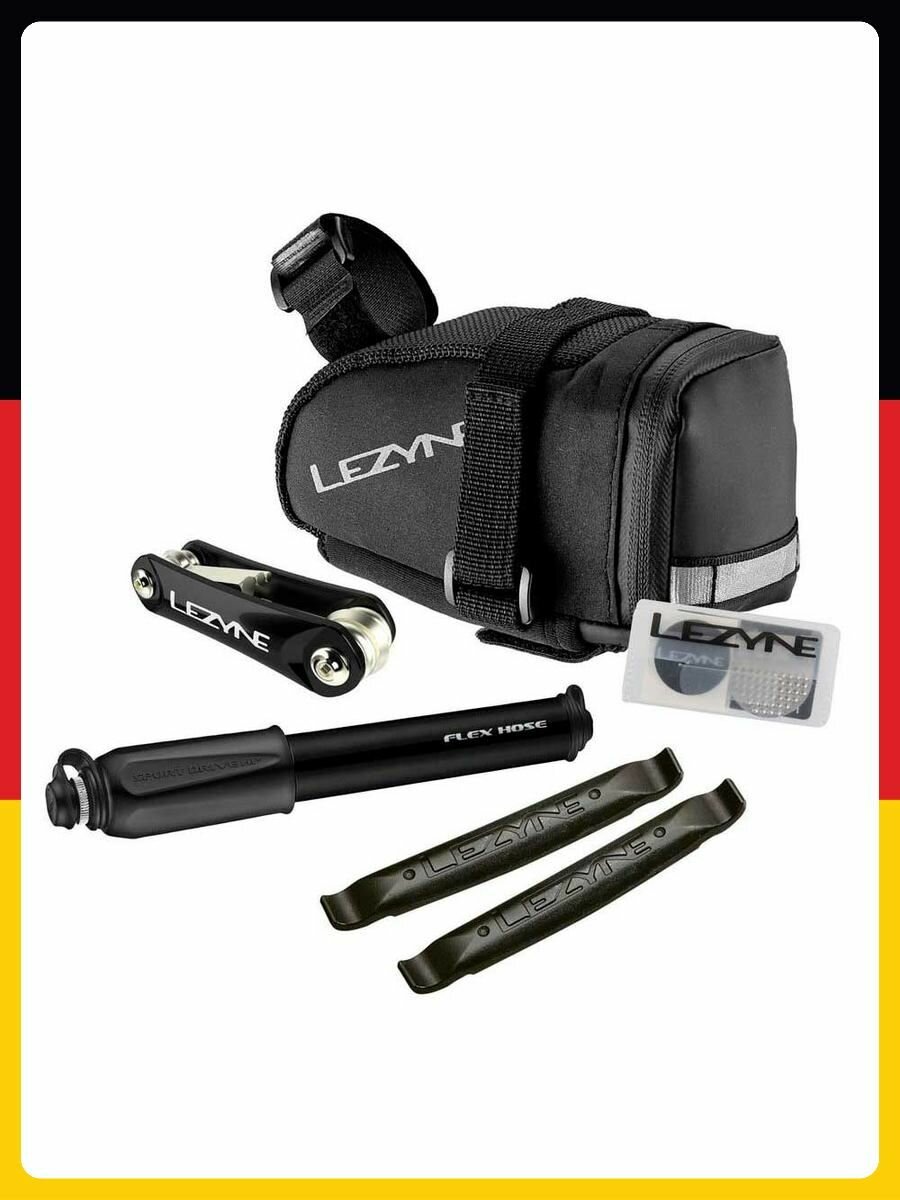 Велосумка для инструментов LEZYNE Medium Caddy Sport Kit, 130x60x80мм, 0,5 л.
