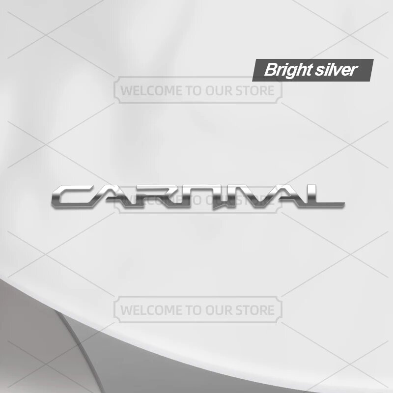 3D металлический логотип Carnival Bright Silver для KIA Carnival KA4
