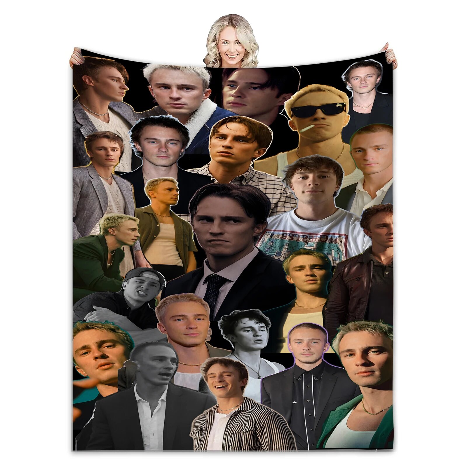 Одеяло Rafe Cameron Drew Starkey, декоративное фланелевое одеяло для спальни, теплое мягкое покрывало индивидуального качества, идея подарка, 01, Flannel 130 x 150cm