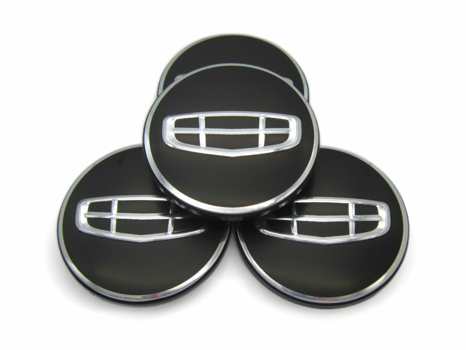 Колпачки заглушки на литые диски КиК Geely 62/55/10, комплект 4 шт.