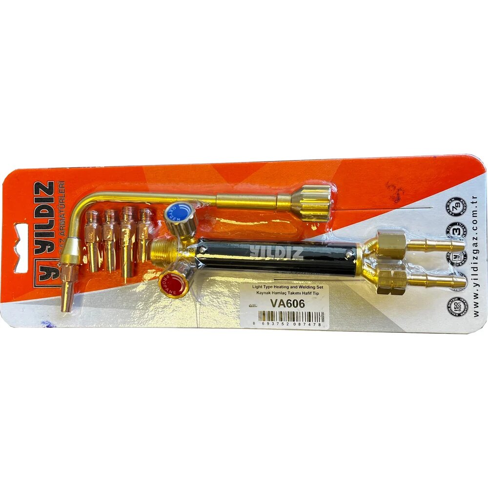 YILDIZ Горелка сварочная прапановая нак.0,1,2,3,5 (комплект) GAZ (Турция) VA606
