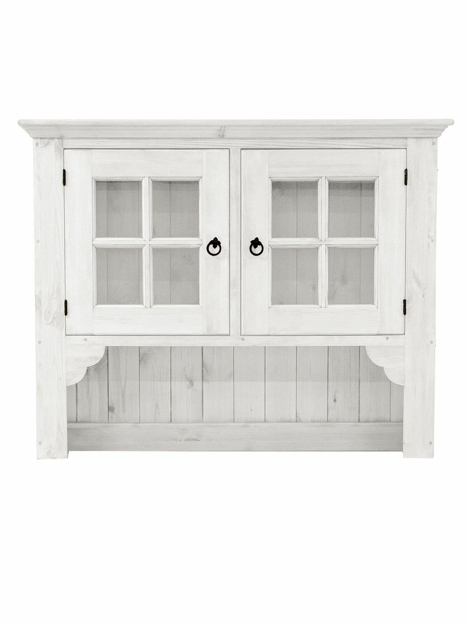 Шкаф витрина Прованс, из массива сосны