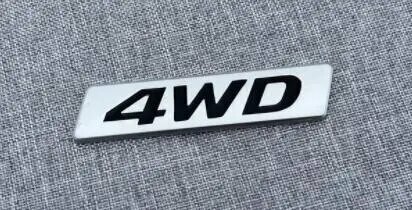 Логотип автомобиля 4WD, подходит для hyundai IX25 IX35, новинка, Tucson Santafe, индивидуальность, четырехколесный привод, хвост, этикетка, наклейки, письмо на багажник 1