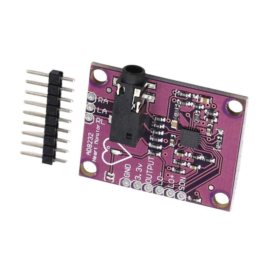 AD8232 Модуль датчиков сердечного ритма для мониторинга ЭКГ и сбора данных