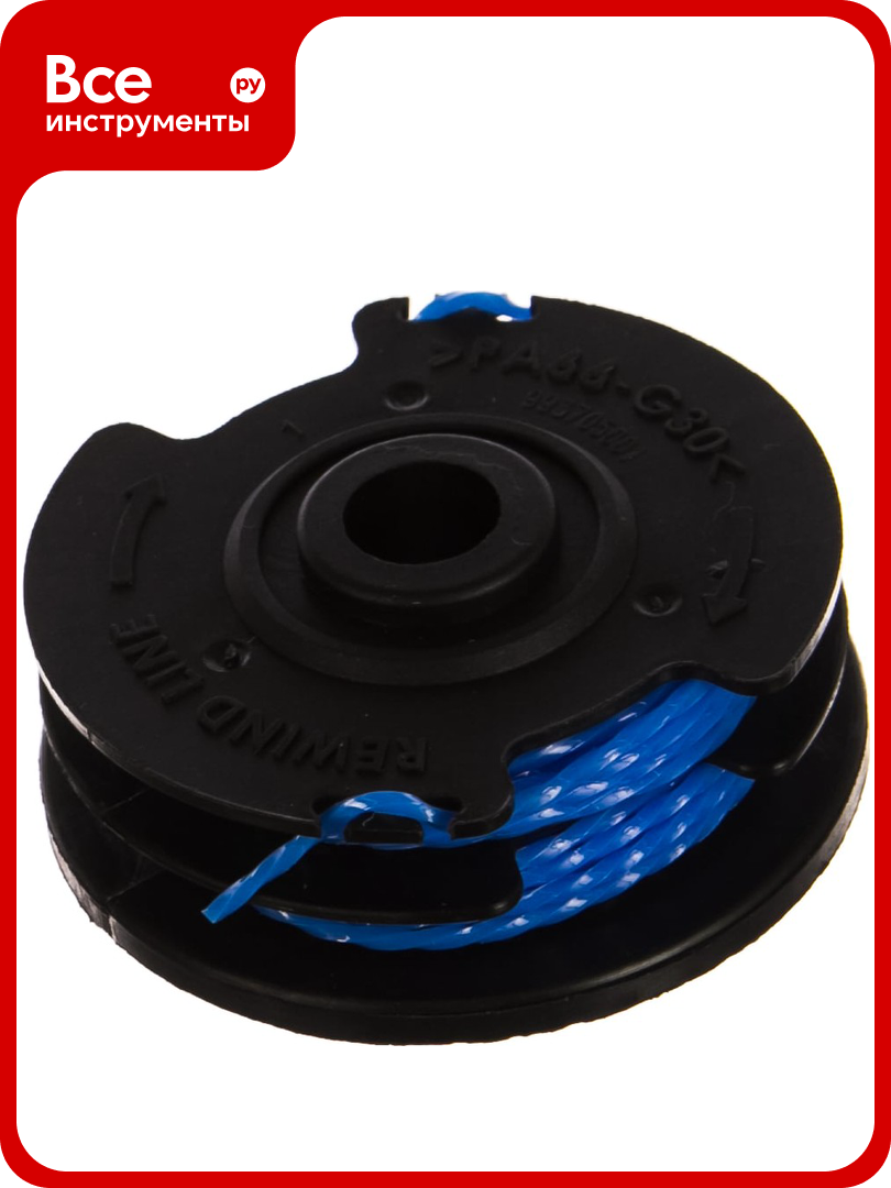 Шпуля с леской 2 шт. (1.5 мм) для триммеров RLT5030S Ryobi 2002645(RAC109) 5132002645, прочного материала, 1,5 мм