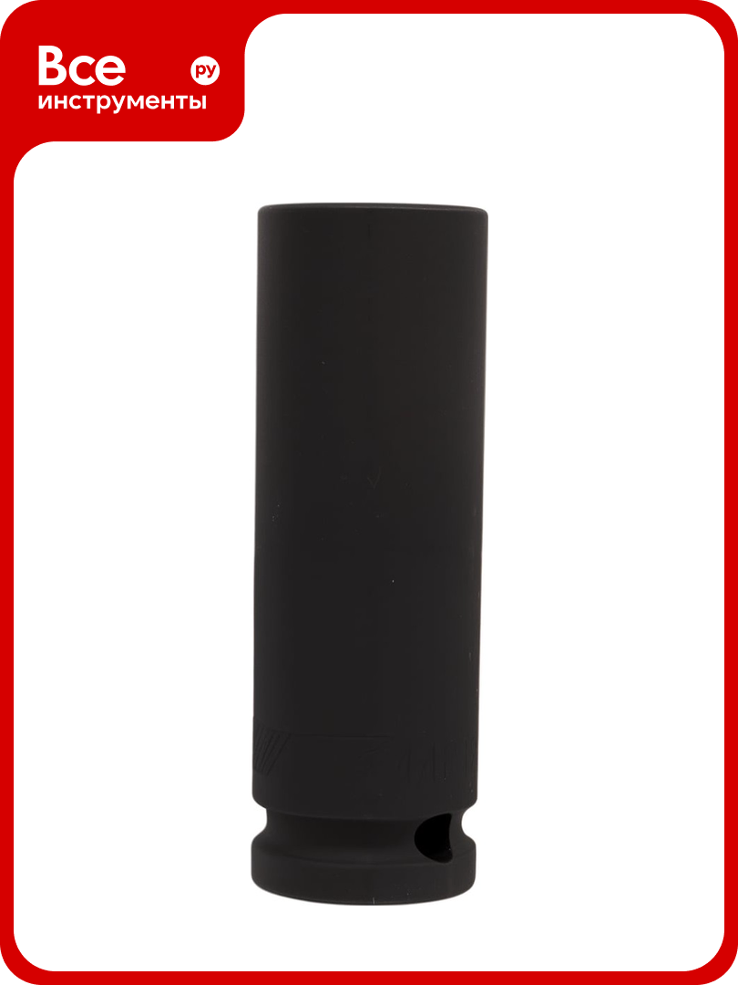 Торцевая ударная головка 1/2 х 21 мм, длина 82 мм, глубокая, тонкостенная, 6-гранная /1/10/100- JTC-448121