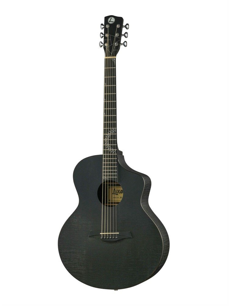 Luxars R2-M Акустическая гитара, с вырезом, черная