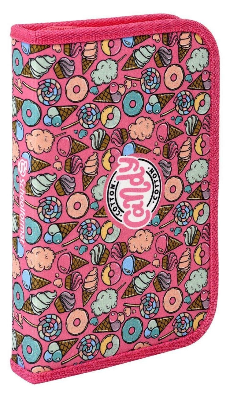 Пенал односекционны Schoolformat SWEETS 130х200 мм ткань