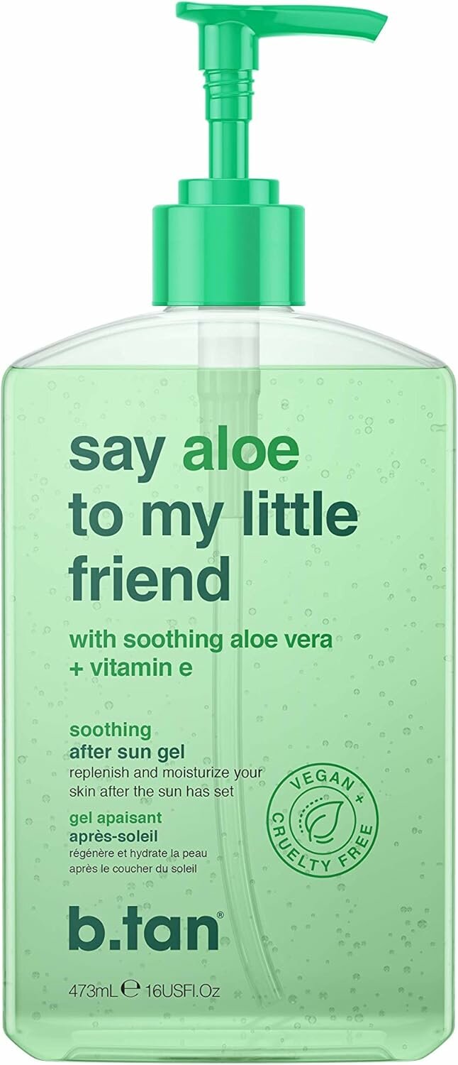 Успокаивающий гель Алоэ Вера для лица и тела B.TAN Say aloe to my little friend 473 мл