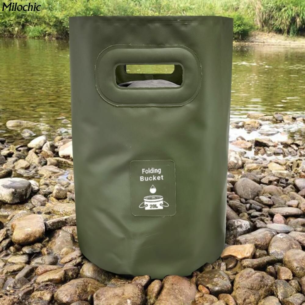 Наружное портативное походное ведро для рыбалки на пикнике, многофункциональное дорожное ведро